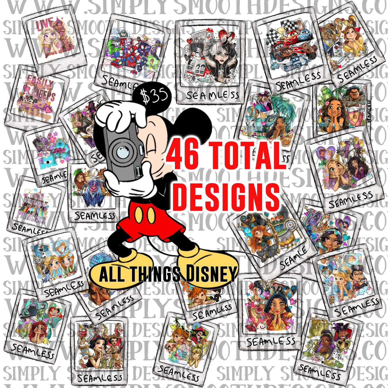 All things polaroid Bundle seamless included – Simply Smooth Designs