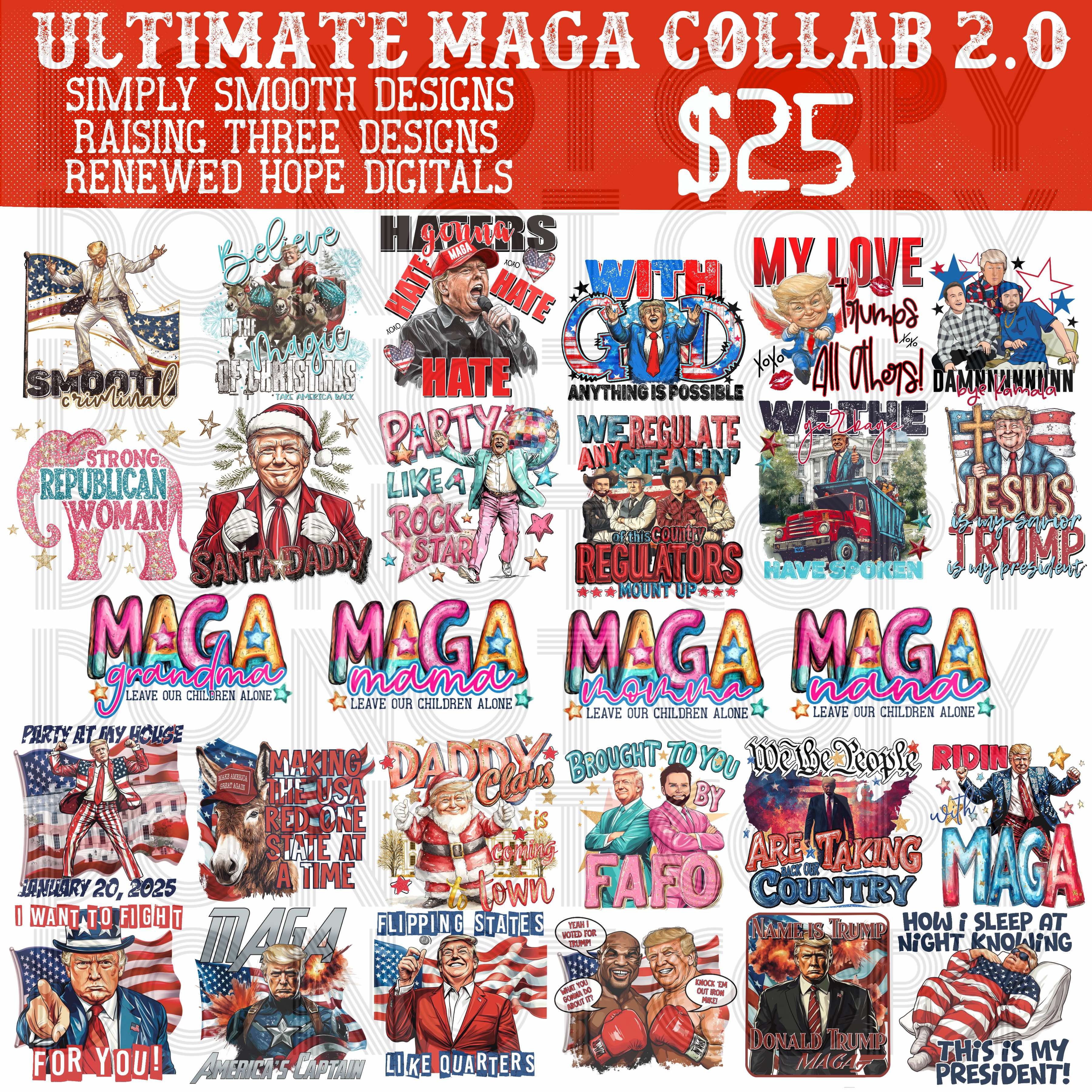 MAGA 2 collab with renewed hope and raising three – Simply Smooth Designs