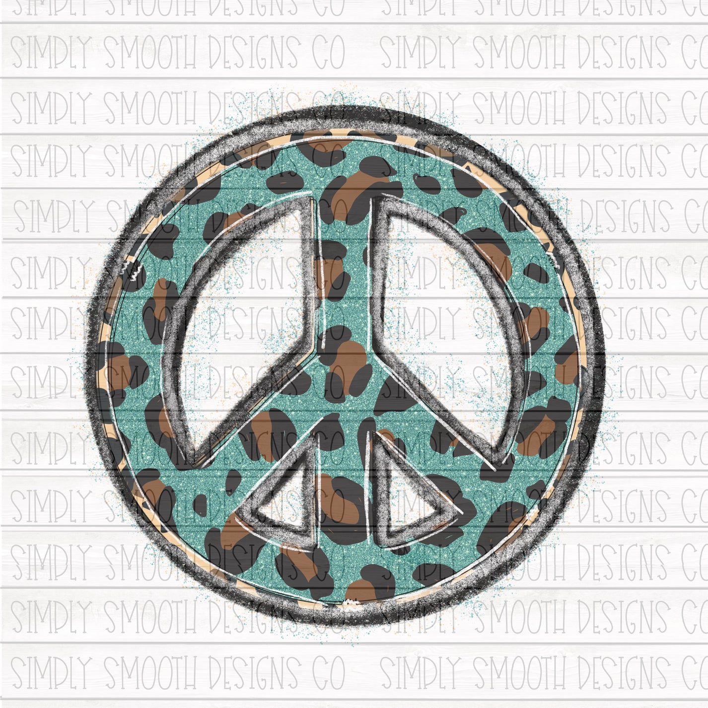 Peace sign leopard – Simply Smooth Designs